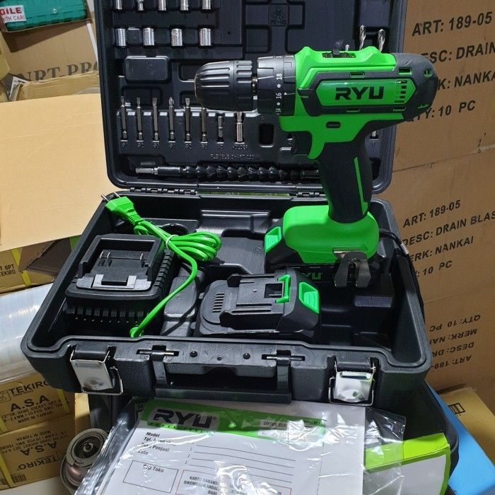 RYU 20V KOPER RCI20V Cordless Impact Drill Mesin Bor Baterai tembok ...