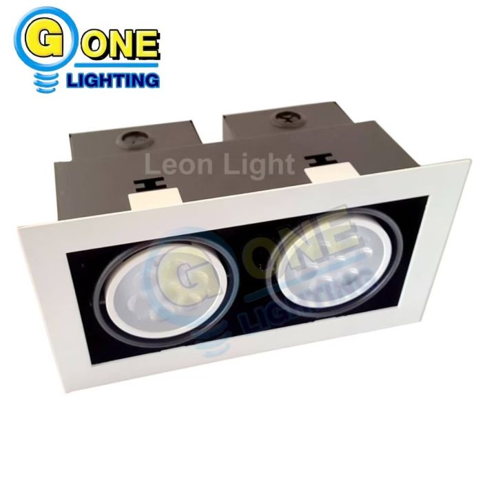 Leon Light โคมไฟ ดาวไลท์ฝังฝ้า Downlight Recess LED 2x8w รุ่น LDL-LED8 ...