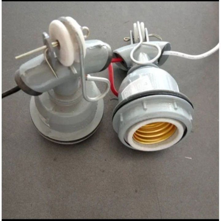 Fiting Gantung Keramik WD E27/Fiting Lampu Jalan E27 Keramik Plastik ...