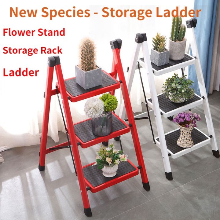 【aoshou6】【Ready Stock】Foldable Ladder Step 2 3 4 Step Ladder 150kg ...