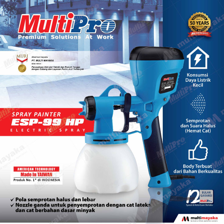 MULTIPRO - SPRAY GUN ELEKTRIK / CAT SEMPROT ELEKTRIK - ESP 99 HP ...