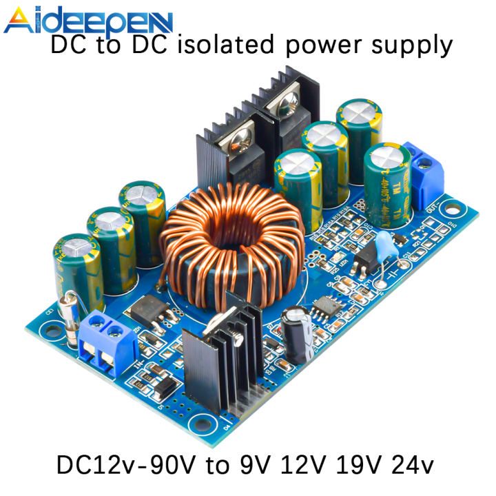 Aideepen DC-DC Isolation Step-down Power Module 12V-90V to 9V 12V 19V 24V 4A Power Module Boost ...