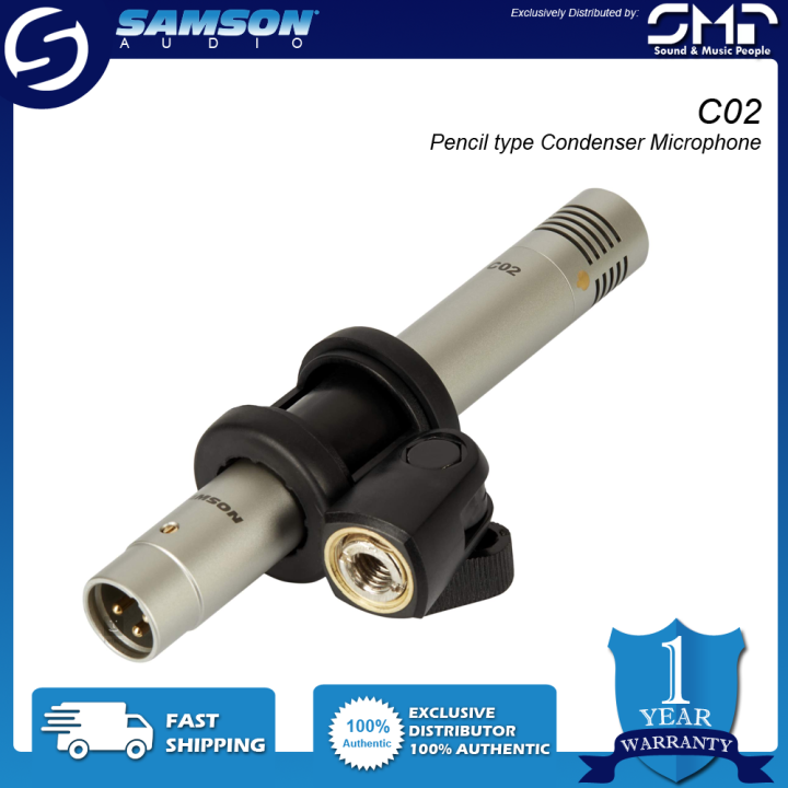 SAMSON C02C Pencil Condenser Microphone with Carrying Case [ SINGLE ...