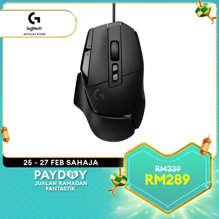 Logitech G502 X Wired Gaming Mouse - LIGHTFORCE hybrid optical ...