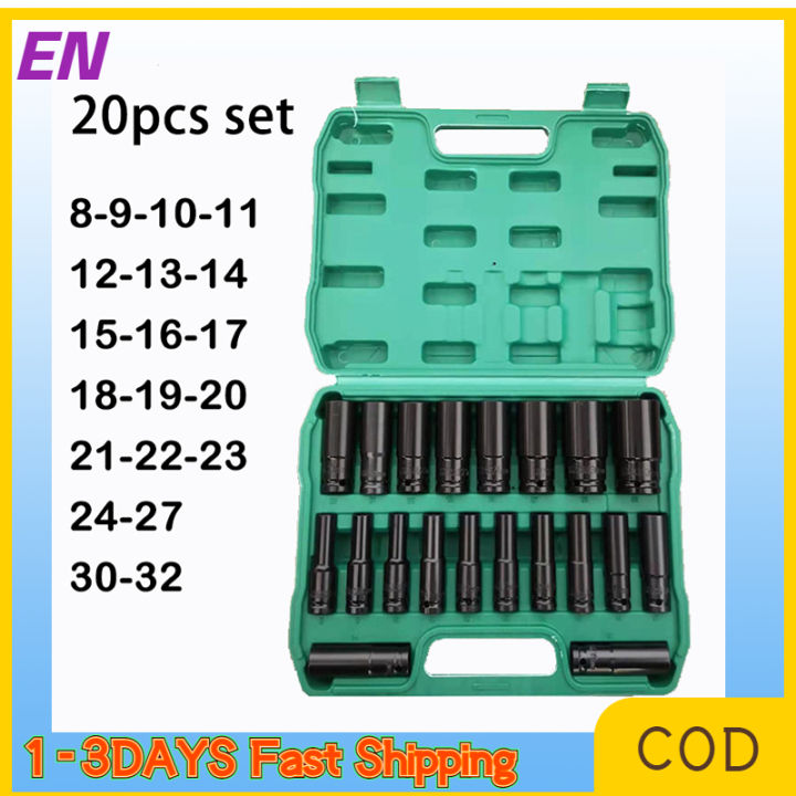 impact wrench socket set deep socket wrench set deep socket 1 2 drive ...
