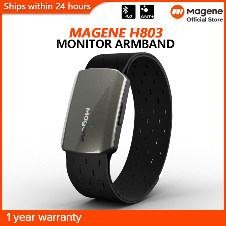 Magene H803 Heart Rate Sensor Monitor Armband Dual Mode Outdoor Fitness ...