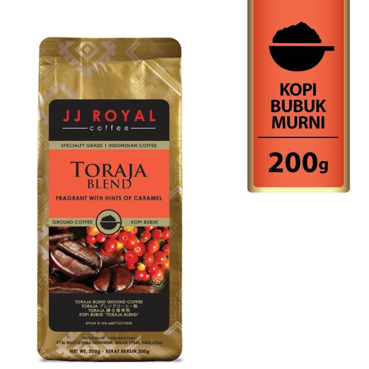 JJ Royal Coffee Toraja Blend Ground (Kopi Bubuk) 200gr | Lazada Indonesia