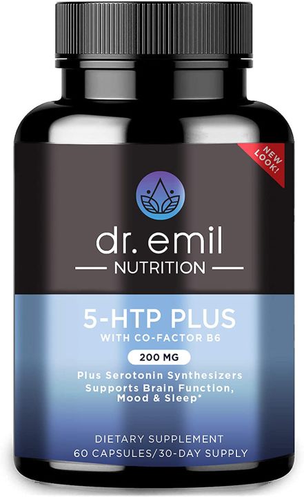 EXPIRY 03/2024 Dr. Emil Nutrition 5-HTP Plus 200 mg, 60 Capsules ...
