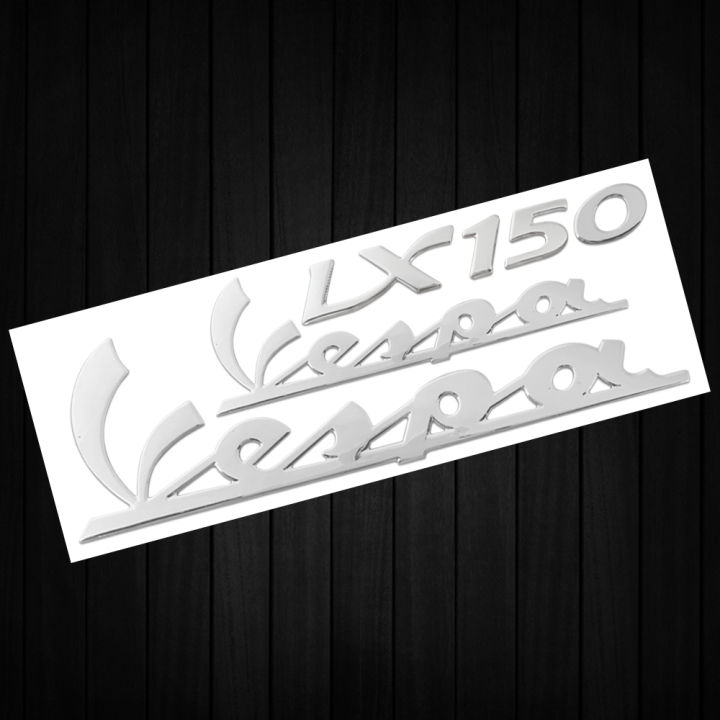 YK| Vespa Motorcycle Waterproof 3D Italian Sticker with Tank Logo ...