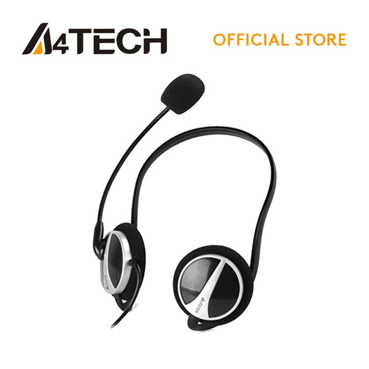 A4Tech HS-5P 3.5mm Behind-The-Neck Stereo Sound Tangle-free Cable ...