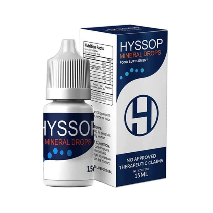 PHC03-A BOTTLE HYSSOP MINERAL EYE DROPS 15ml each dropper For Clear ...