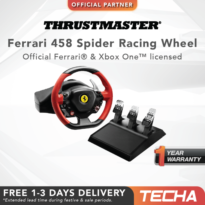 ThrustMaster Ferrari 458 Spider Racing Wheel | Lazada Singapore