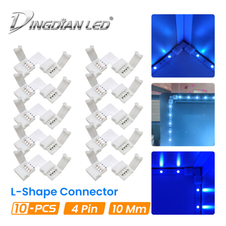 DingDian LED 10 Cái Đèn Dây 4 Pin Kết Nối, L Hình Dạng, Đầu Nối Đèn Dây ...