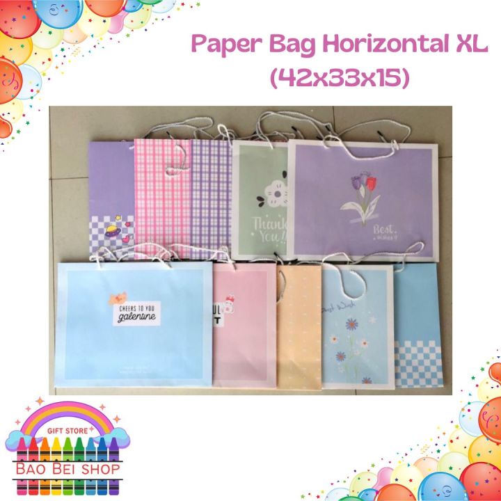 BBS68 - PAPER BAG HORIZONTAL / TAS KADO KARTON PREMIUM DENGAN TALI ...