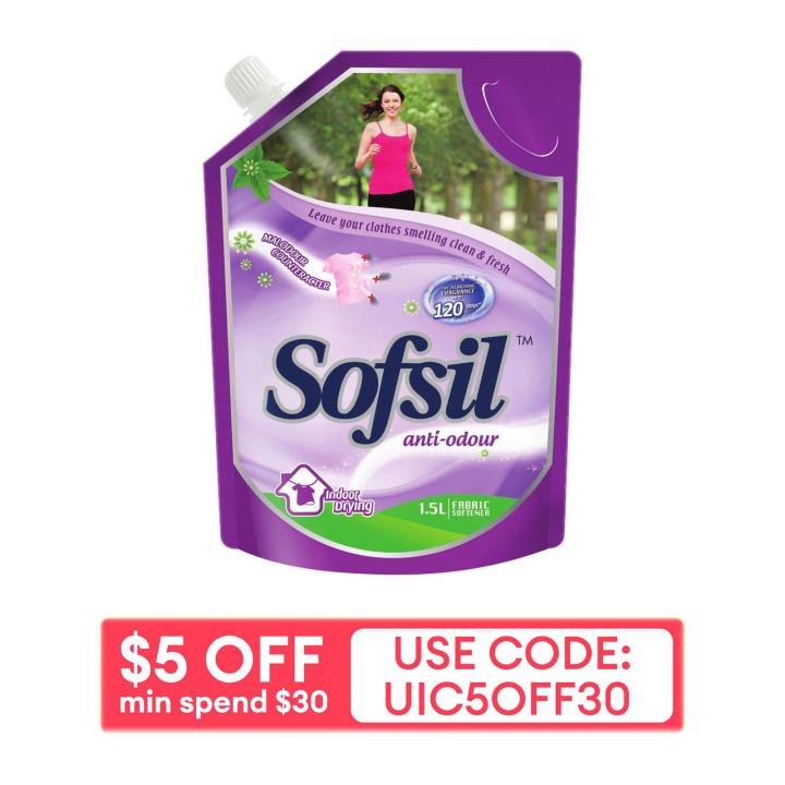 Sofsil Fabric Softener (Anti-Odour) Refill 1.5L | Lazada Singapore