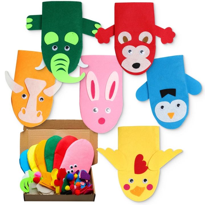 Hand Puppet Making Kit Making Handicraft Felt Toys for Children Make ...