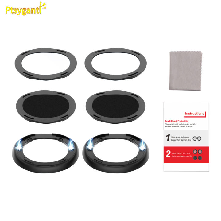 Ptsygantl VR Lens Protector Ring With Anti-Blue Anti-Glare Glasses ...