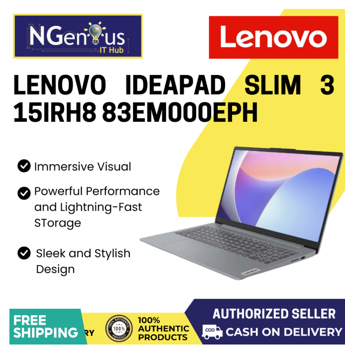 Lenovo IdeaPad Slim 3 15IRH8 83EM000EPH i5-13420H Integrated Graphics ...
