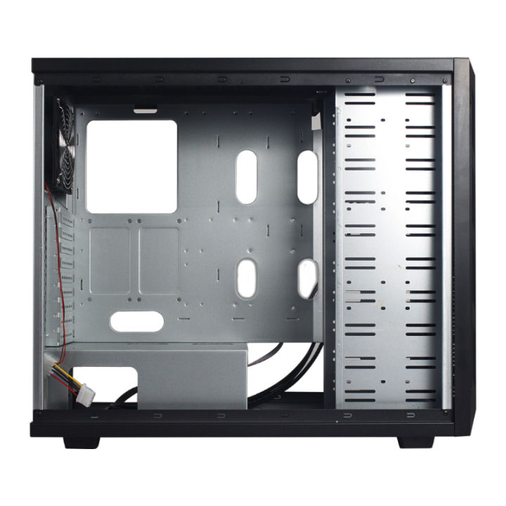 NAS multi-hard disk drive tower chassis side water-permeable cooling ...