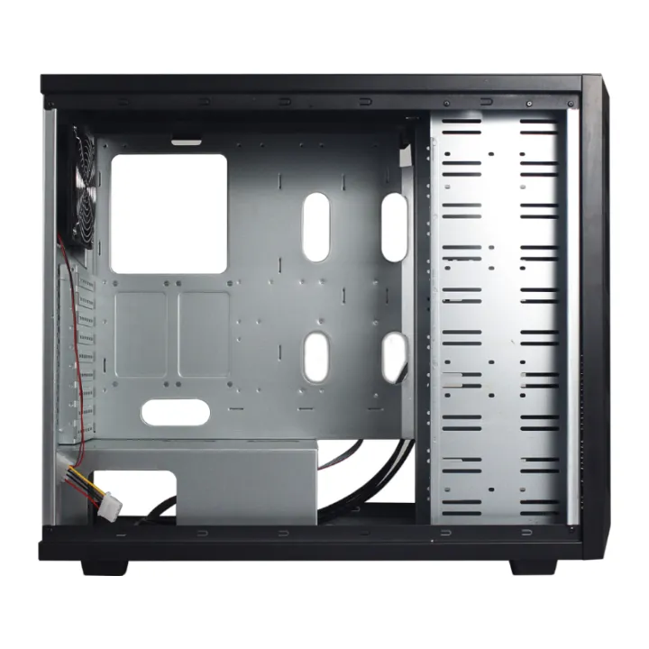 NAS multi-hard disk drive tower chassis side water-permeable cooling ...