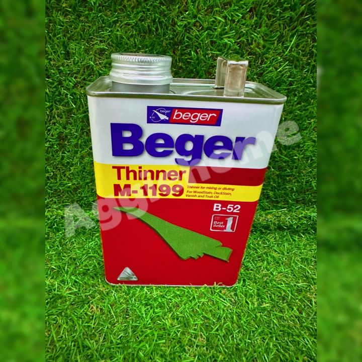 BEGER ทินเนอร์ รุ่น M-1199 ขนาด 1/4GL (0.946ลิตร) THINNER สีย้อมไม้ สี ...