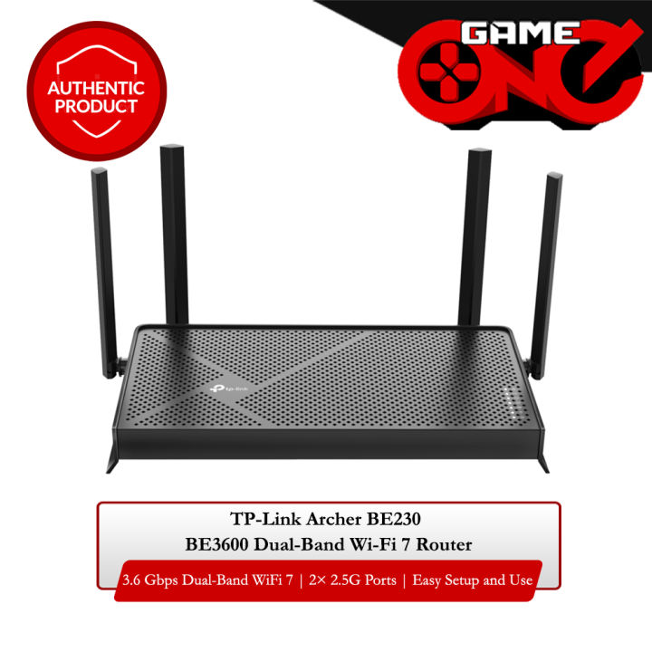 TP-Link Archer BE230 BE3600 Dual-Band Wi-Fi 7 Router | Lazada PH