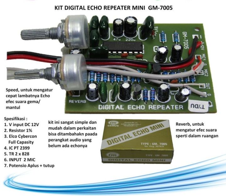 Kit digital echo repeater mini GM 7005 | Lazada Indonesia