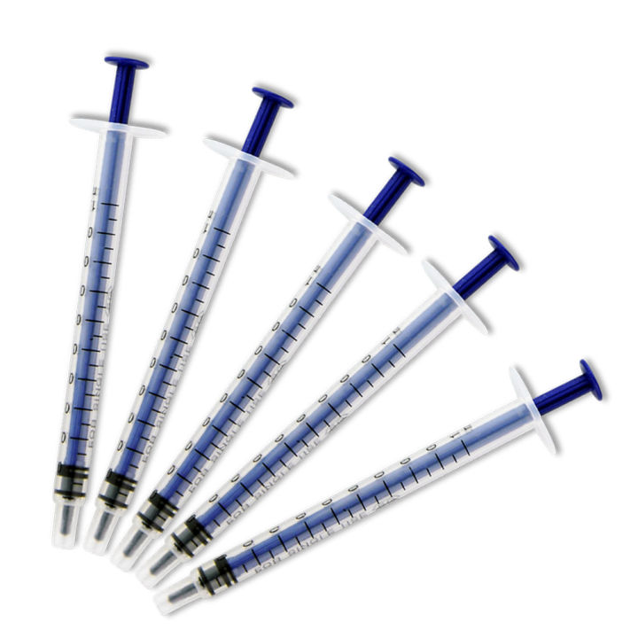 50pcs/lot Plastic 1ml Syringes 1cc Without For Lab And Industrial ...
