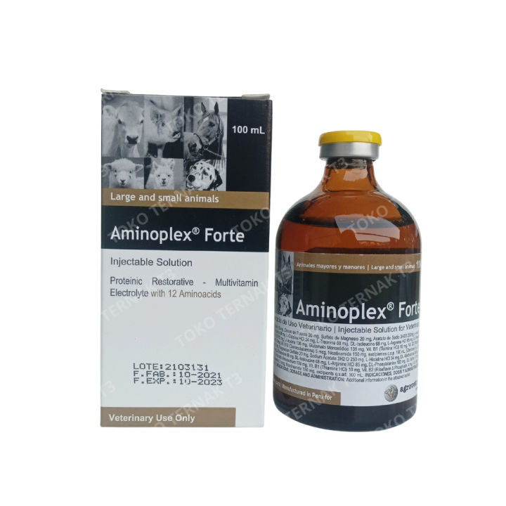 AMINOPLEX FORTE 100ml - Multivitamin dan Asam Amino Lengkap Hewan ...