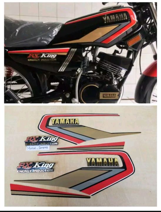 PAKET STIKER STRIPING & EMBLEM TANGKI YAMAHA RX KING 92 1992 LENGKAP ...