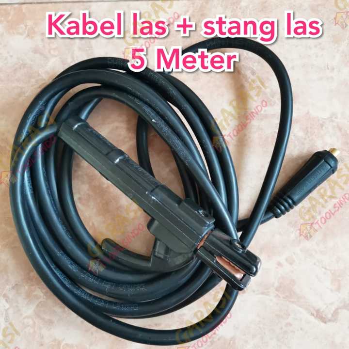 kabel las set 5 meter 10 meter rhino kabel las 25 mm tang stang las set ...