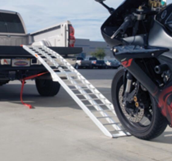 Motorcycle Aluminium Ramp + Safety Strap รับน้ำหนักได้ 340 kg (with 6M ...
