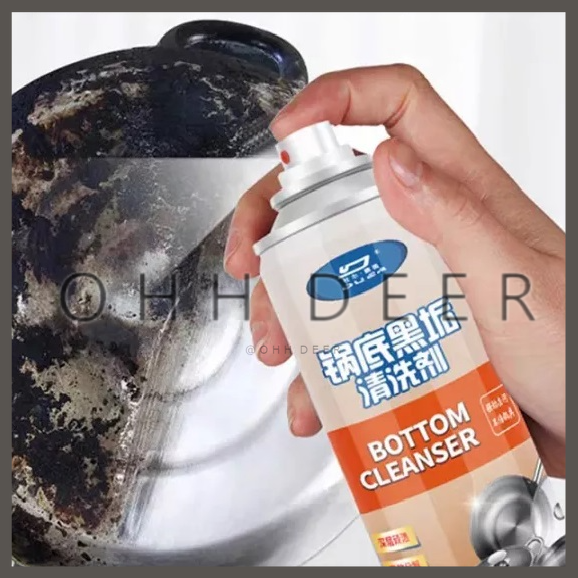 OHHDEER Pot Bottom Cleaner (200ml) Stainless Steel Kitchen Black Dirt ...
