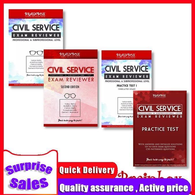 Brainbox Civil Service Exam Reviewer Bundles CSE for Professional and ...