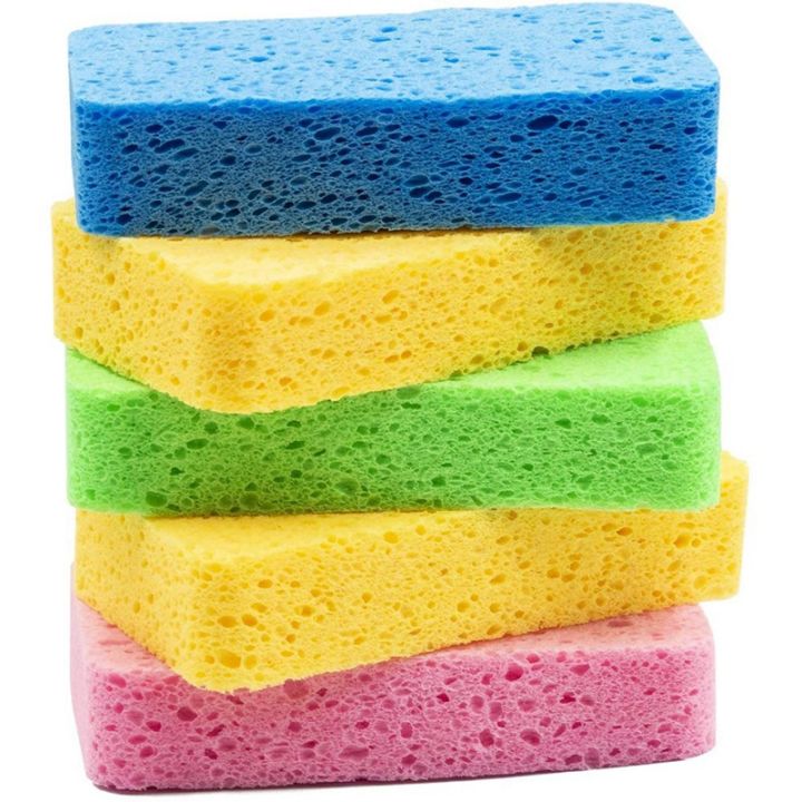 Large Cellulose Sponges,Kitchen Sponges for Dish, Duty Scrub Sponges ...