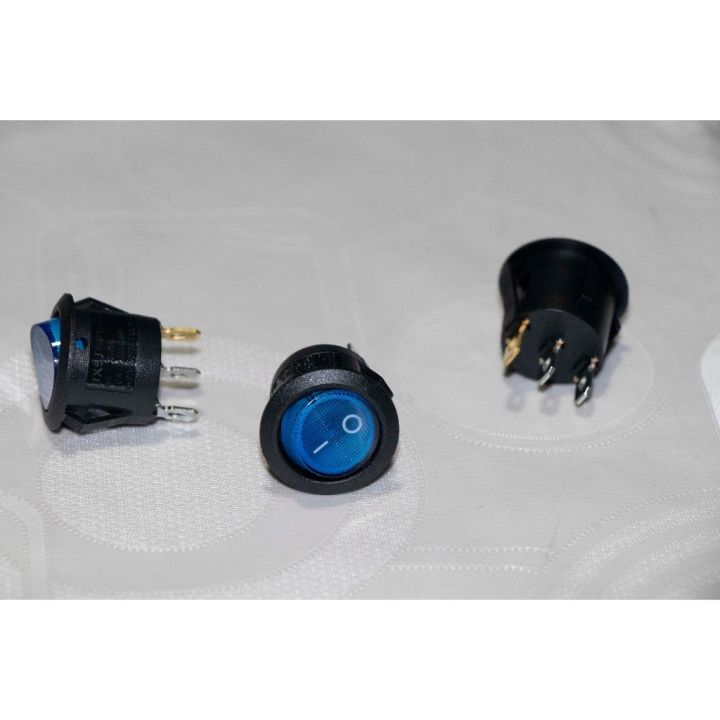 Round Switch DPST with Light Blue Indicator for motorcycle | Lazada PH
