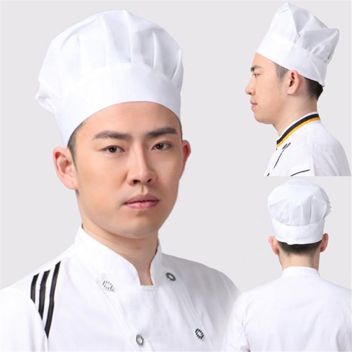 HENLI White Baker Adult Hat Grilling Cook BBQ Chef Hat | Lazada PH