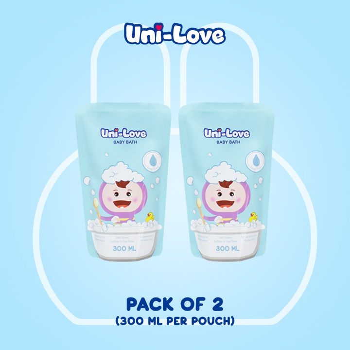 UniLove Baby Bath 300ml (Refill Pouch) Pack of 2 | Lazada PH