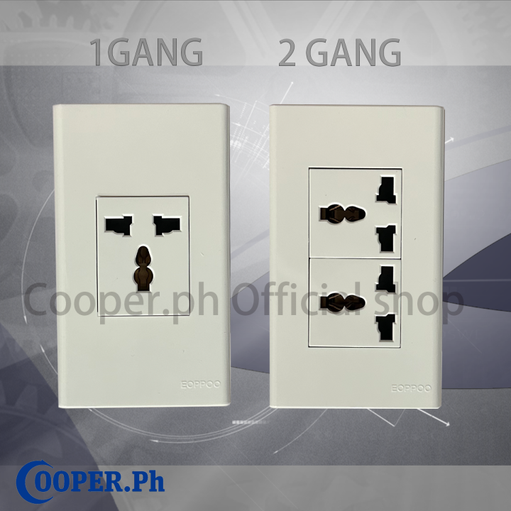 3WAY outlet EOPPO/ROTO WIDE SERIES UNIVERSAL OUTLET ( 10A - 250V ) | Lazada PH