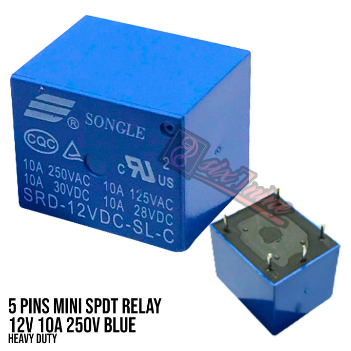 5 Pin Mini SPDT Relay 12V 10A 250V | Lazada PH