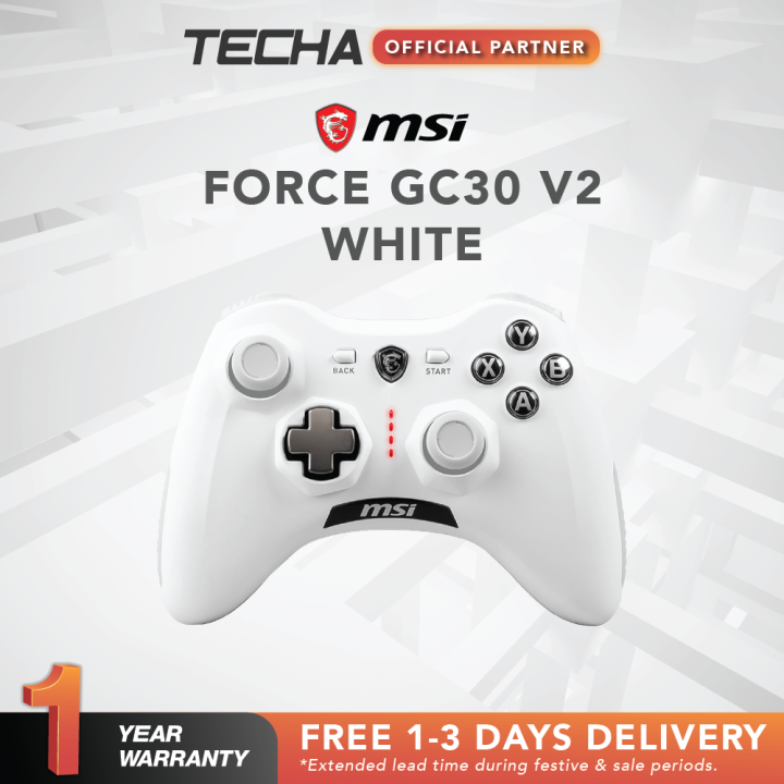 [FAST SHIP] MSI FORCE GC30 V2 White Wireless Gaming Controller | Lazada ...