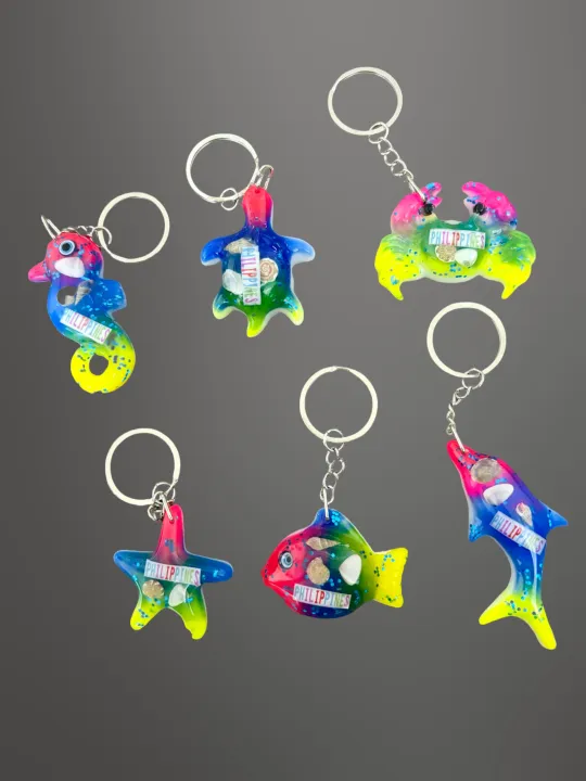 Cute Ocean Animal Resin Keychain Souvenirs of the Philippines Key ...