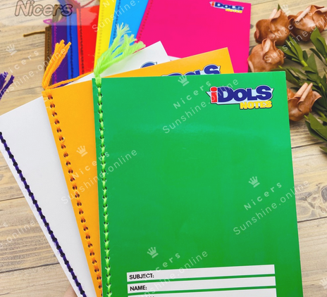 IDOLS RANDOM BRAND Spiral Yarn Notebook Colored Cover and w ...