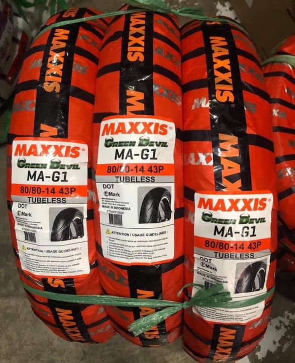 MAXXIS MOTORCYCLE TUBELESS TIRES Green Devil MA-G1 Free Air Valve | Lazada PH