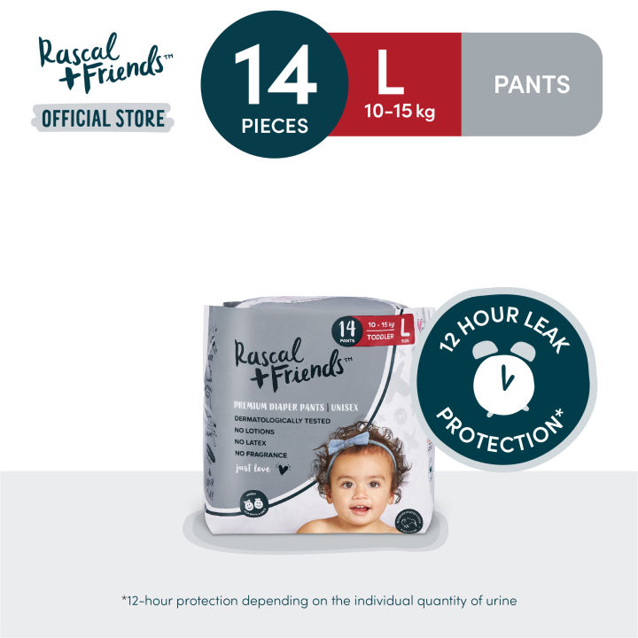 RASCAL + FRIENDS Pants Convenience Pack LARGE (10-15 kgs) - 14 pcs x 1 ...