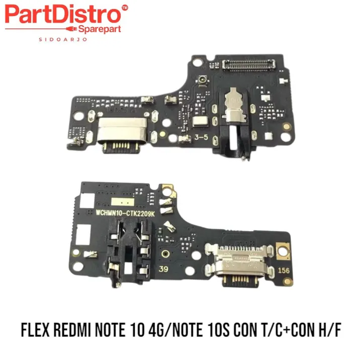 BOARD CONNECTOR CHARGER REDMI NOTE 10 4G/PCB KONEKTOR CAS REDMI NOTE ...