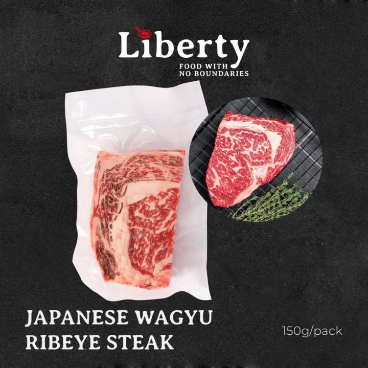 [Liberty] Japanese Wagyu Ribeye Steak 150g | Lazada Singapore
