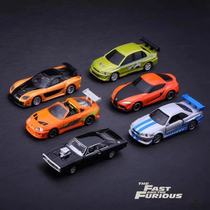 TOMY Fast & Furious Toyota Supra Nissan GTR Alloy Car Diecasts & Toy ...