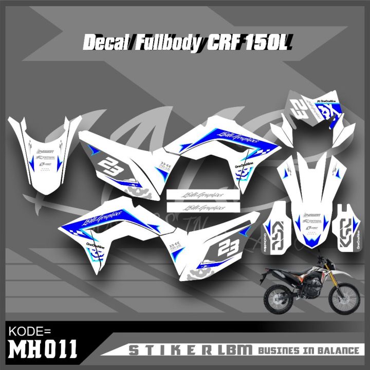 Decal Crf 150 L Full Body Custom Design Simpel Terbaru | Lazada Indonesia