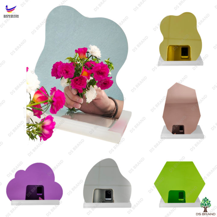 Plastic Mirror Frameless With Plastic Stand / A5 Size | Lazada